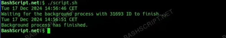 How to Make a Bash Script Wait for a Command to Finish – BashScript.net