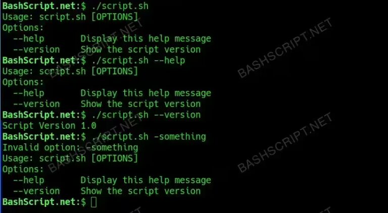 How to Write a Bash Script with Help and Usage Examples – BashScript.net