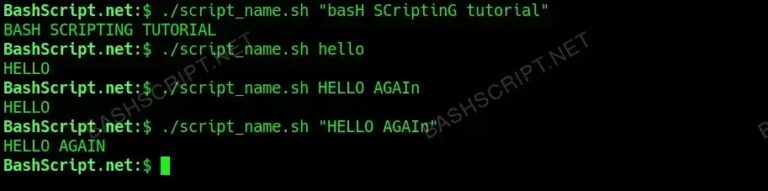 Bash Script to Convert to Uppercase – BashScript.net